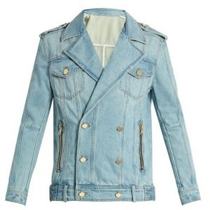 Balmain | Jackets & Coats | Balmain Mens Denim Jacket | Poshmark
